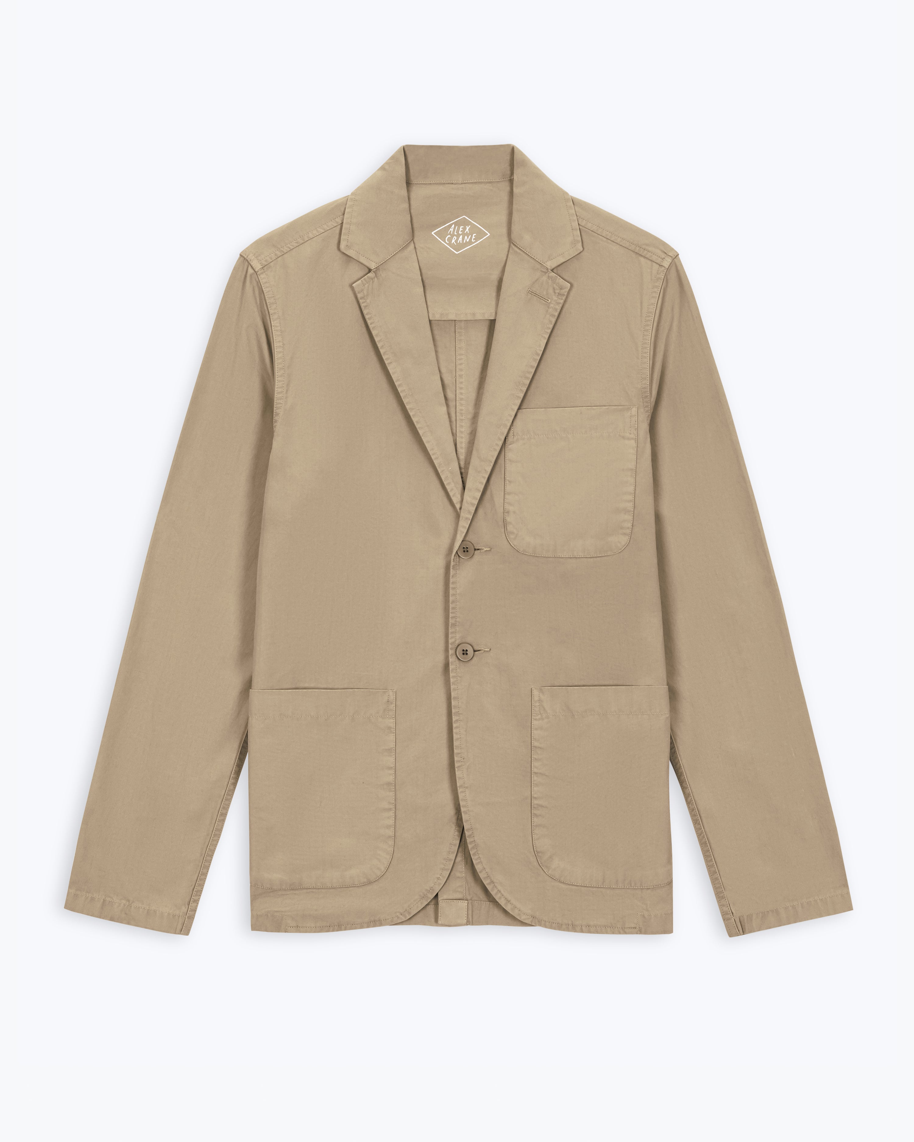 Organic Cotton Alta Unstructured Blazer / Brown Gold Clay – Alex Crane